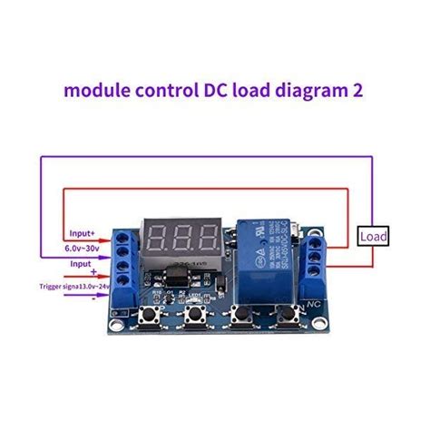 MOD V LED Digital Timing Control Delay Relay Module Trigger Cycle Switch Micro USB A
