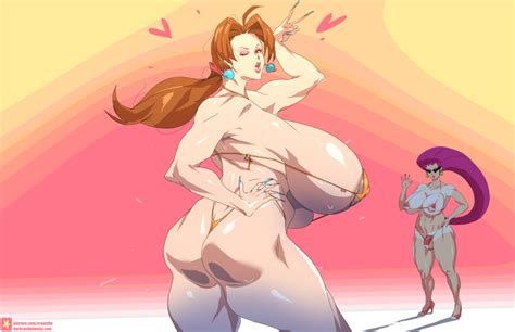 Rule 34 1futa 1girls Balls Big Ass Big Breasts Bikini Breasts Brown