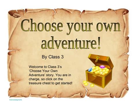 Choose Your Ownadventure Ppt