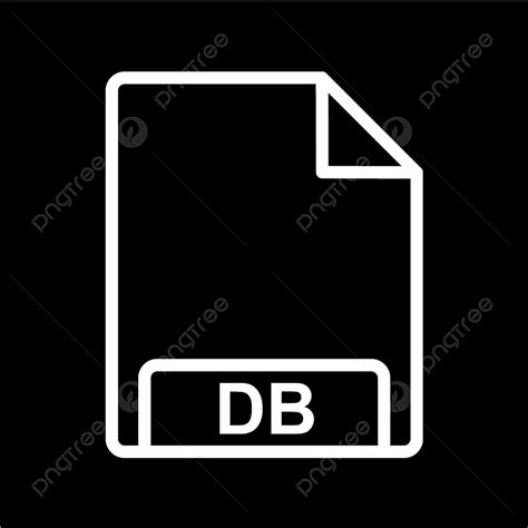 Vector Icono De Db Png Antecedentes Black Db Png Y Vector Para