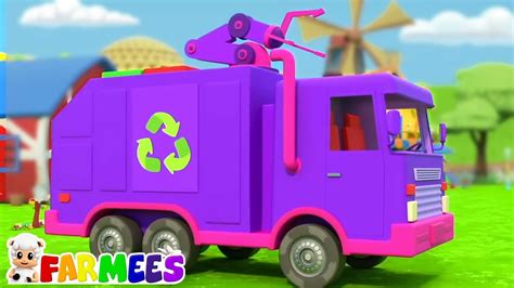 Колеса на сміттєвозі Пісня Для дітей і більше Дитсадок Рими Youtube