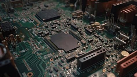 Premium Ai Image Futuristic Of Microprocessor Electronic Circuit