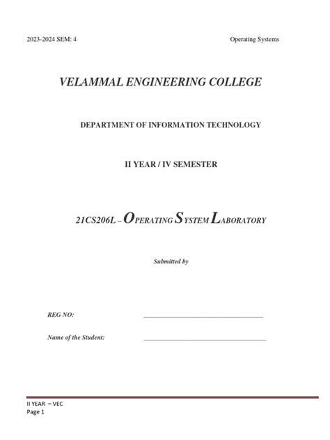 Os Lab Record Pdf Operating System Directory Computing