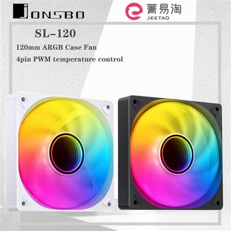 Jonsbo Sl Mm Pin Pwm Chassis Fan Male And Female Connected In Series V Argb Silent Cpu