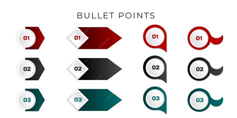 Premium Vector Premium Vector Bullet Point Lists