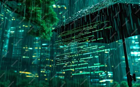 Premium Photo Digital Data Flow Binary Streams And Network Security