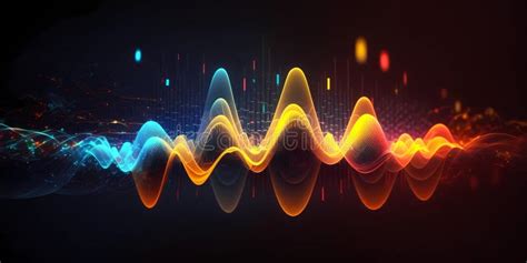 Abstract Sound Wave Visual Background Dynamic Motion Soundwaves Neon Lines Music Energy