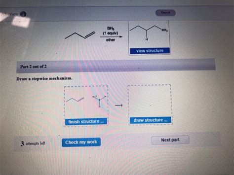 Solved Saved Kenes Bhs 1 Equiv Ether View Structure Part 2