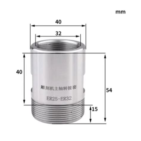 Cpan Thread Adapter Er11 Er16 Er20 Er25 Er32 Collet Chuck Spindle For Motor Rotor