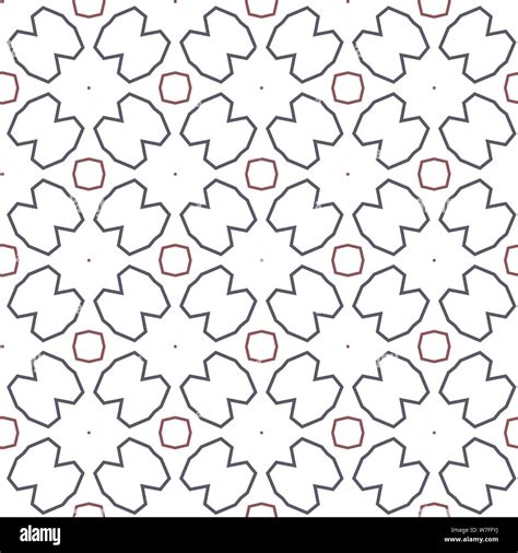 Seamless Geometric Ornamental Vector Pattern Abstract Background Stock