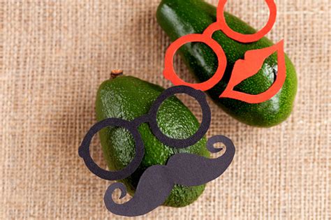 재미 있는 실루엣 패턴 아보카도입니다 원시 음식입니다 전립선 암와 남자의 건강 인식입니다 Movember 11월에 대한 스톡 사진 및 기타 이미지 Istock