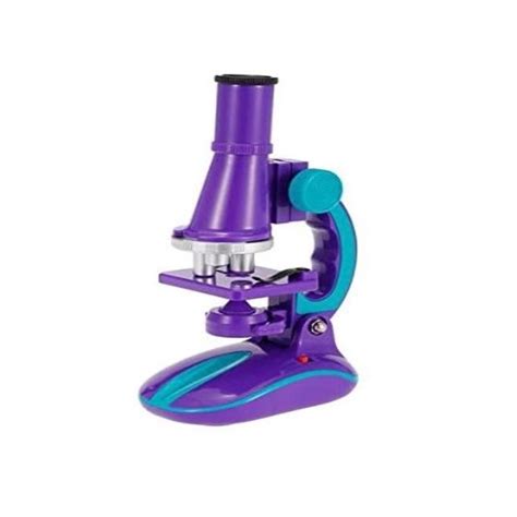 Microscopio Brinquedo Laboratorio Ciencias Led 100x 200x 450x Roxo Ri