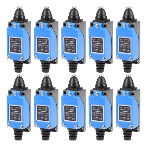 Kit 10 Chave Fim De Curso Me 8111 Pistão Metal Push Button Shopee Brasil