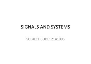 Signals And Systems Ch1 PDF