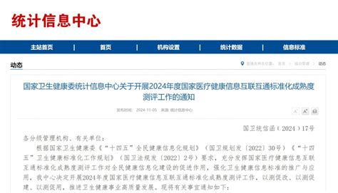 2024年度国家医疗健康信息互联互通标准化成熟度测评工作正式启动