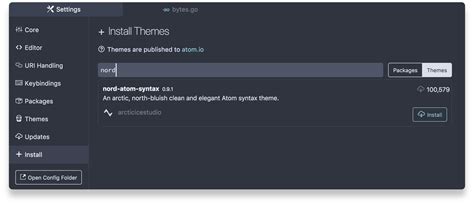 Github Nordtheme Atom Syntax An Arctic North Bluish Clean And