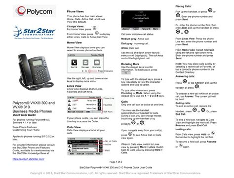 Polycom Vvx 310 User Manual