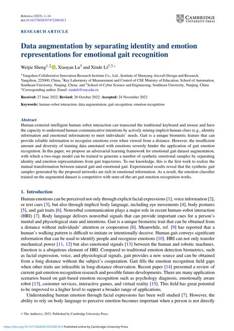 Pdf Data Augmentation By Separating Identity And Emotion Representations For Emotional Gait