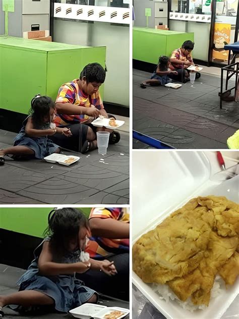 คลิปฮา น้ำตาร่วง พี่มีเท่านี้ น้องกินให้อิ่มนะ เด็กขอทานสองพี่น้องสุภาพ ขอข้าวกล่องเดียวแบ่ง