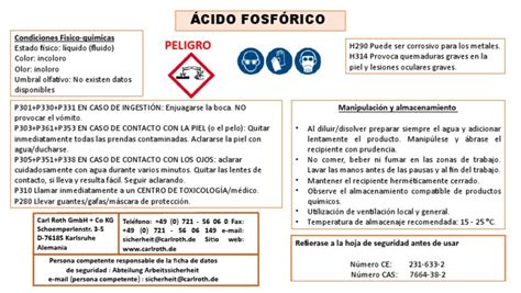 Etiqueta Ácido Fosfórico Pdf