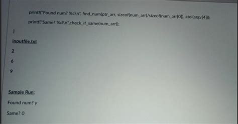 Solved Can Anyone Make Me A C Language Program That Exactly