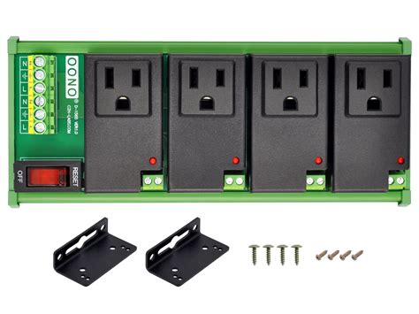 AC Power Channel IoT Relay Outlet Module DIN Rail Or Screw Mounting