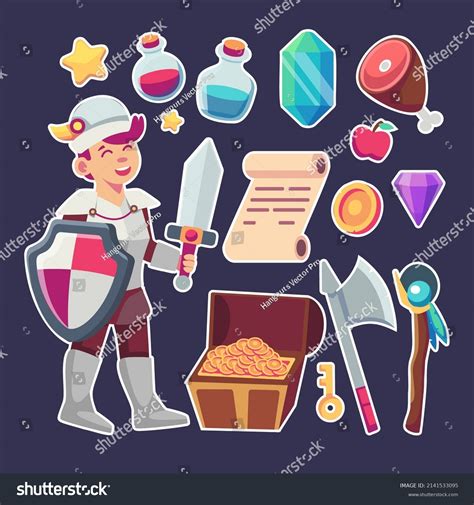 Game Ui Kit Set User Interface Stock Vector Royalty Free Shutterstock