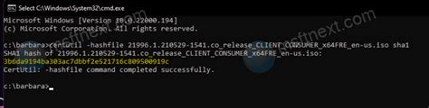 how to verify the checksum of windows iso