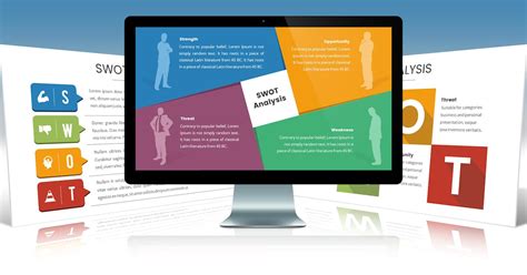 Шаблон Keynote Swot анализа Presentation Templates Включая долбить и недостатки Envato Elements