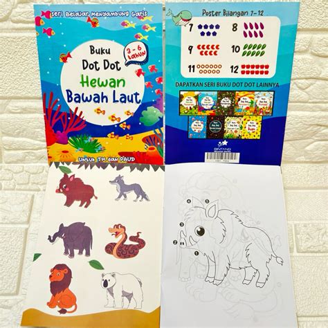 Jual Buku Mewarnai 1 Pcs Buku Menyambung Garis Buku Sambung Titik Titik