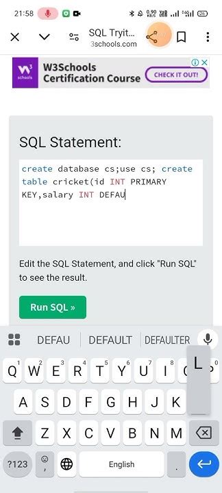 Sql Database Youtube