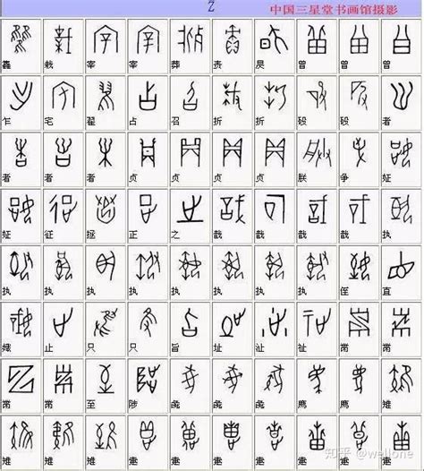 全部甲骨文对照表收藏版终于找全了 古代甲骨文字大全 调色盘网络