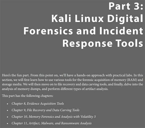 کتاب digital forensics with kali linux نسخه 3 چاپ سال 2023