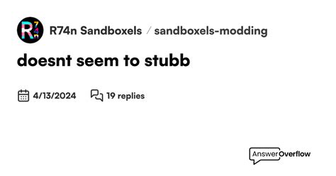 Doesnt Seem To Stubb 🚨 R74n Sandboxels