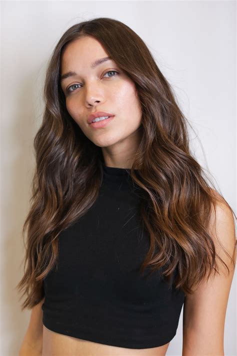 Long And Thick Brunette Hair With Hair Extensions Artofit