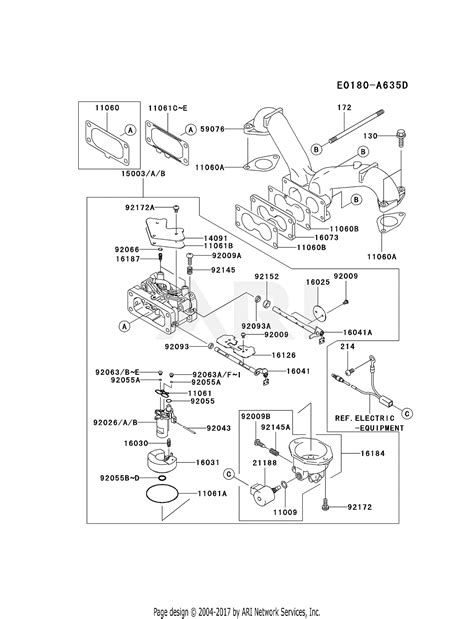 Kawasaki Fh721v Bs16 4 Stroke Engine Fh721v Parts Diagram For Carburetor