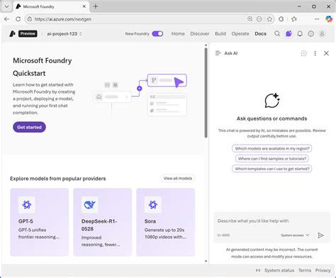 Get Started With Microsoft Foundry Get Started With Ai Apps And