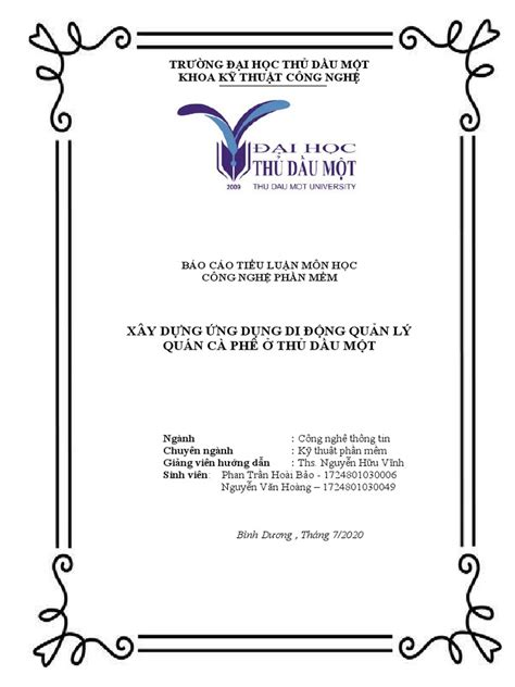 Bao Cao Phat Trien Ung Dung Di Dong 1 Pdf