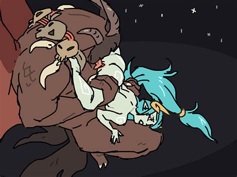 Rule 34 Big Dom Small Sub Cunnilingus Demon Djaul Dofus Drawain Female Forceful Holding