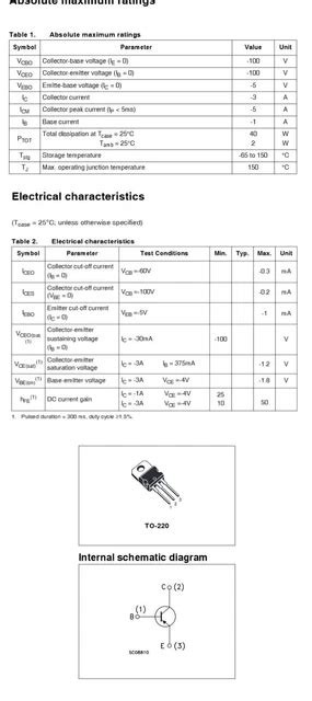 Tip32c Power Transistor 100v 40w 3a To 220 Pnp St Genuine Transistor X 5 £3 69 Picclick Uk
