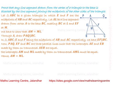 Class 9chapter 8quadrilaterals Midpoint Theorem And Intercept Theorem Lecture 4pdf