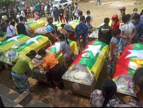 Dvb နောင်မွန်ရဲကင်းတွင် သေဆုံးသွားသည့် ရဲတပ်ဖွဲ့ဝင်များကို သင်္ဂြိုဟ်