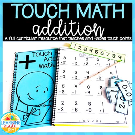 Touch Math Addition Packet Math Addition Touch Math Math