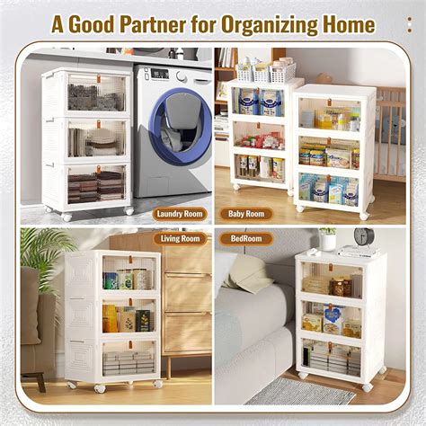 Plastic Storage Bins Organizer Stackable Bins With Lids For Storage Bedroom Living Room Kitchen