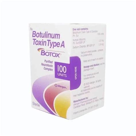 Botox Botulinum Toxin Type A 100iu Injection At ₹ 21777vial Botox Type A Injection In Nagpur