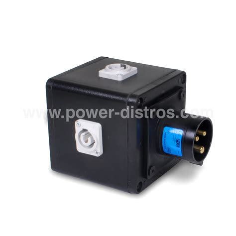 16amp Cee Input 4 X 20amp Powercon Outputs Stage Box Sb163p 01p20 By Power Distros Procom