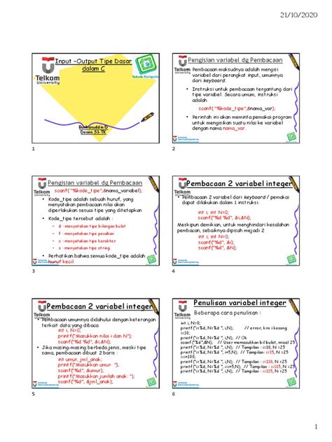 7 C Input Output Tipe Dasar Pdf