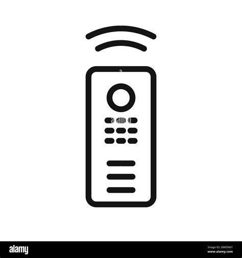 Controller Line Icon Isolated On White Background Black Flat Thin Icon