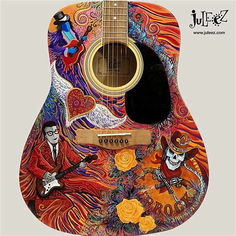 Hand Painted Guitar