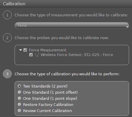 Calibrate A Wireless Load Cell PASCO Capstone Help